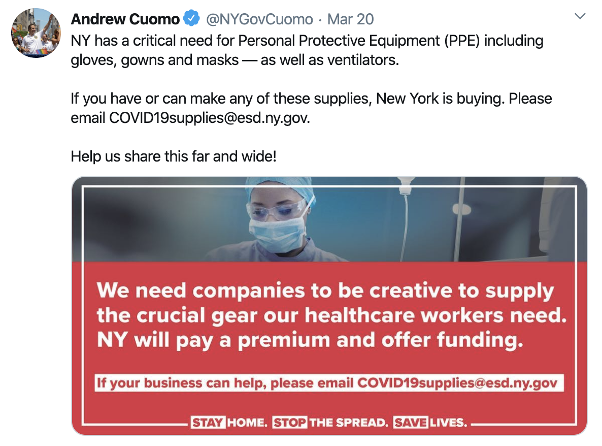 Andrew Cuomo twitter account – cool adventures
