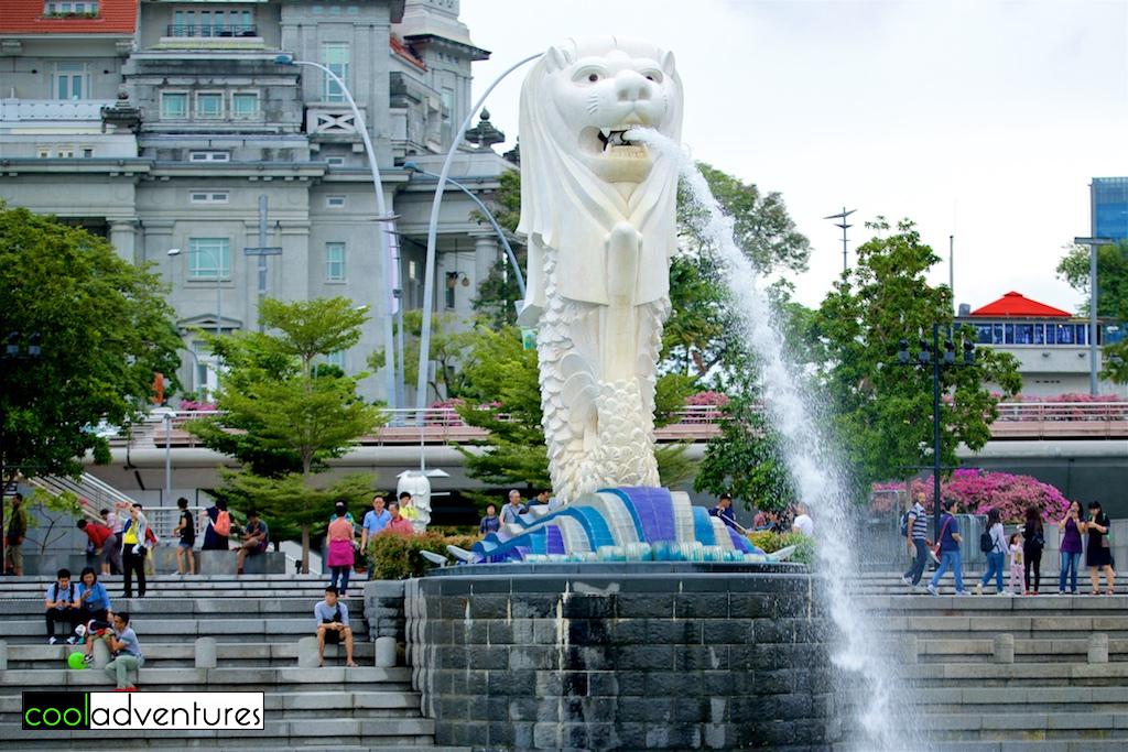 Merlion Fountain, Singapore – cool adventures
