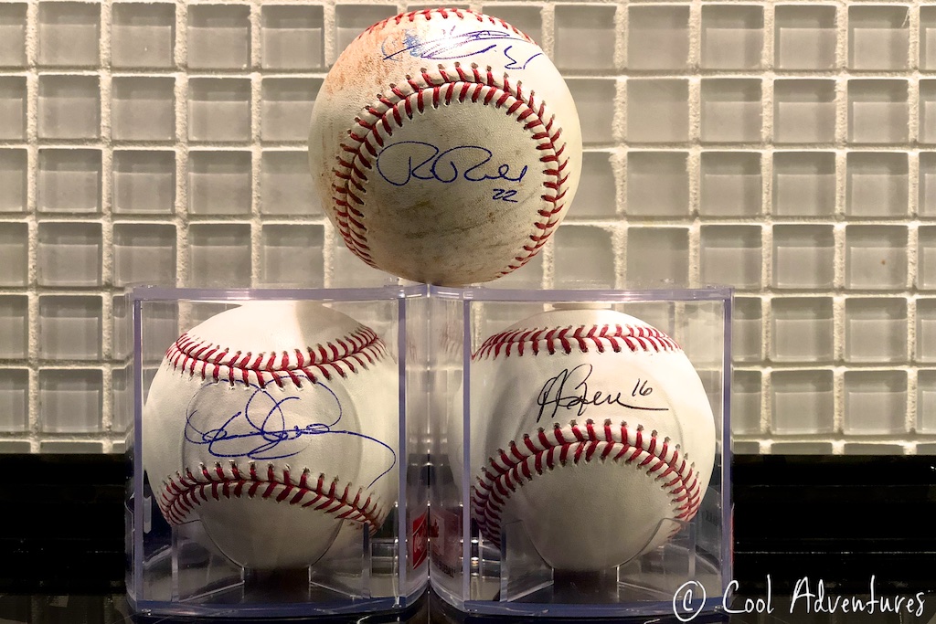 Autographed baseballs from Winter Weekend 2018 – cool adventures