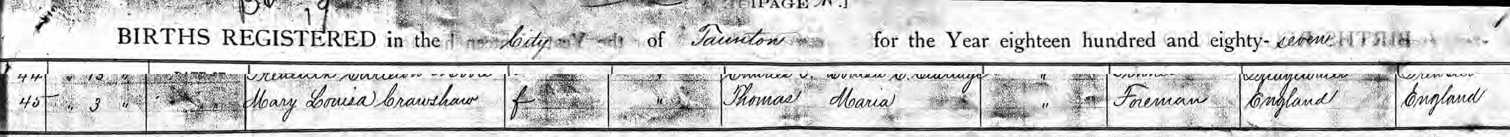 Maye’s birth, Taunton, Bristol County, Massachusetts, Birth Records ...