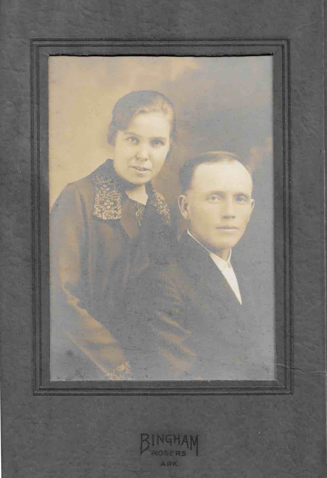 Rose Knight and Allen Hull Wedding photo, Dec 1923 – cool adventures